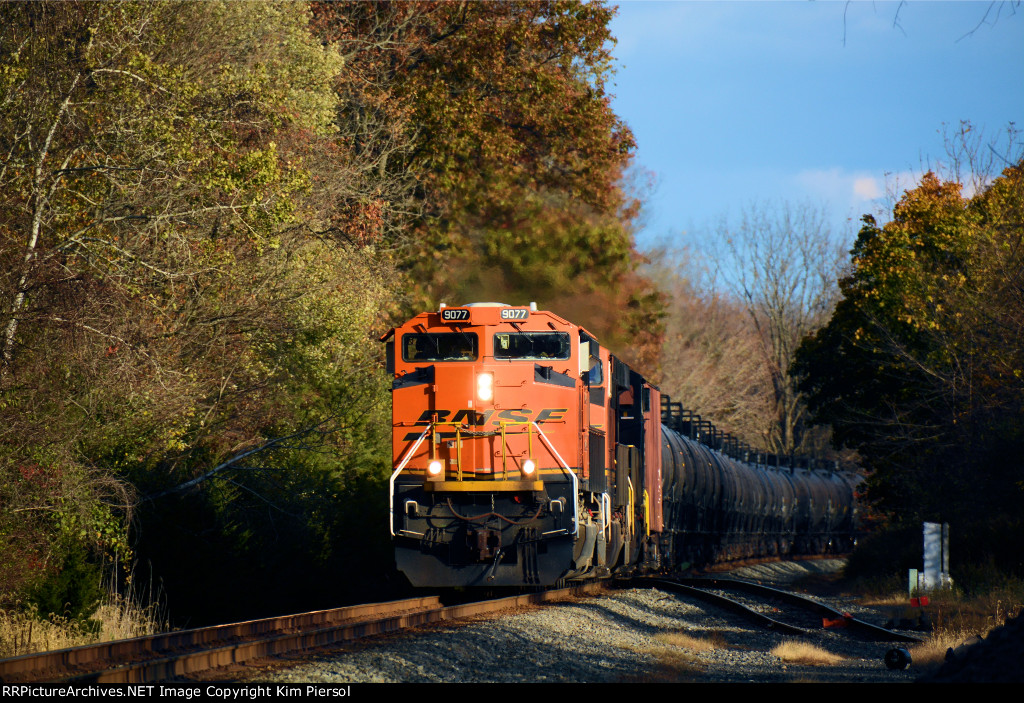 BNSF 9077 NS Train 67Z Ethanol Empties